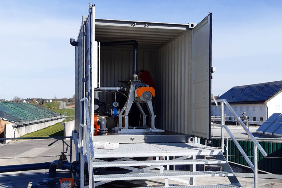 Separator KKS26 im Container - Moosbauer Separator